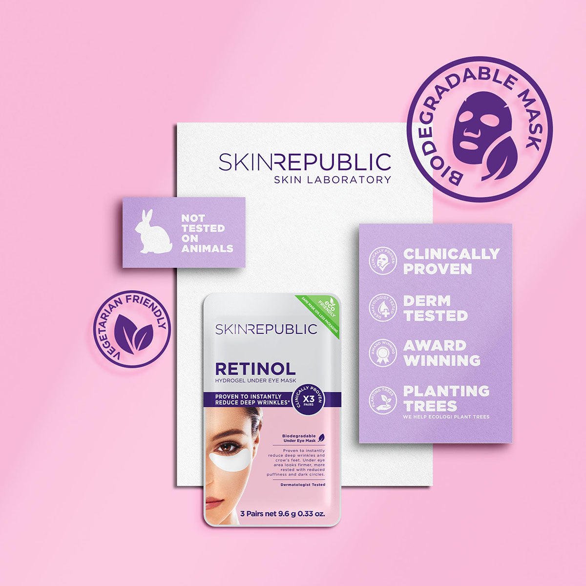 Retinol Under Eye Patch | 3 Pack Under Eye Patches | Skin Republic ...