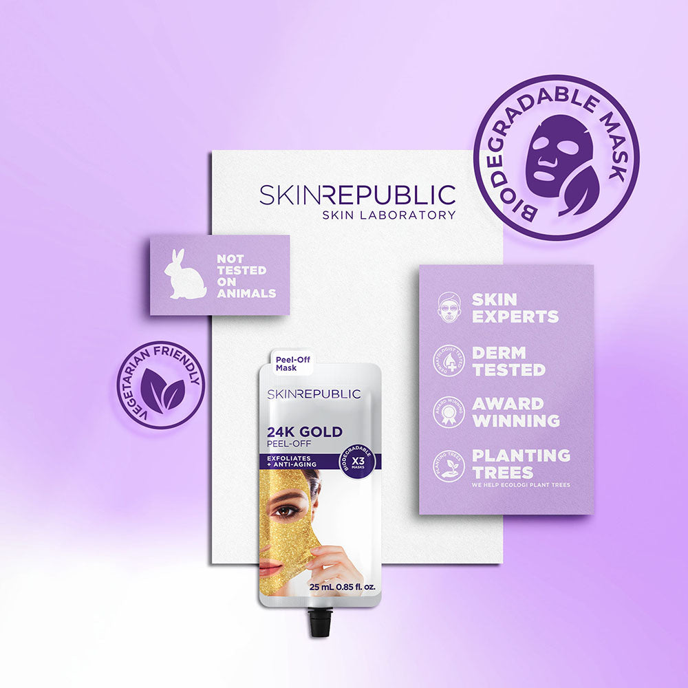 24K Gold Peel-Off Face Mask | Gold Facial Mask | Skin Republic - Skin ...