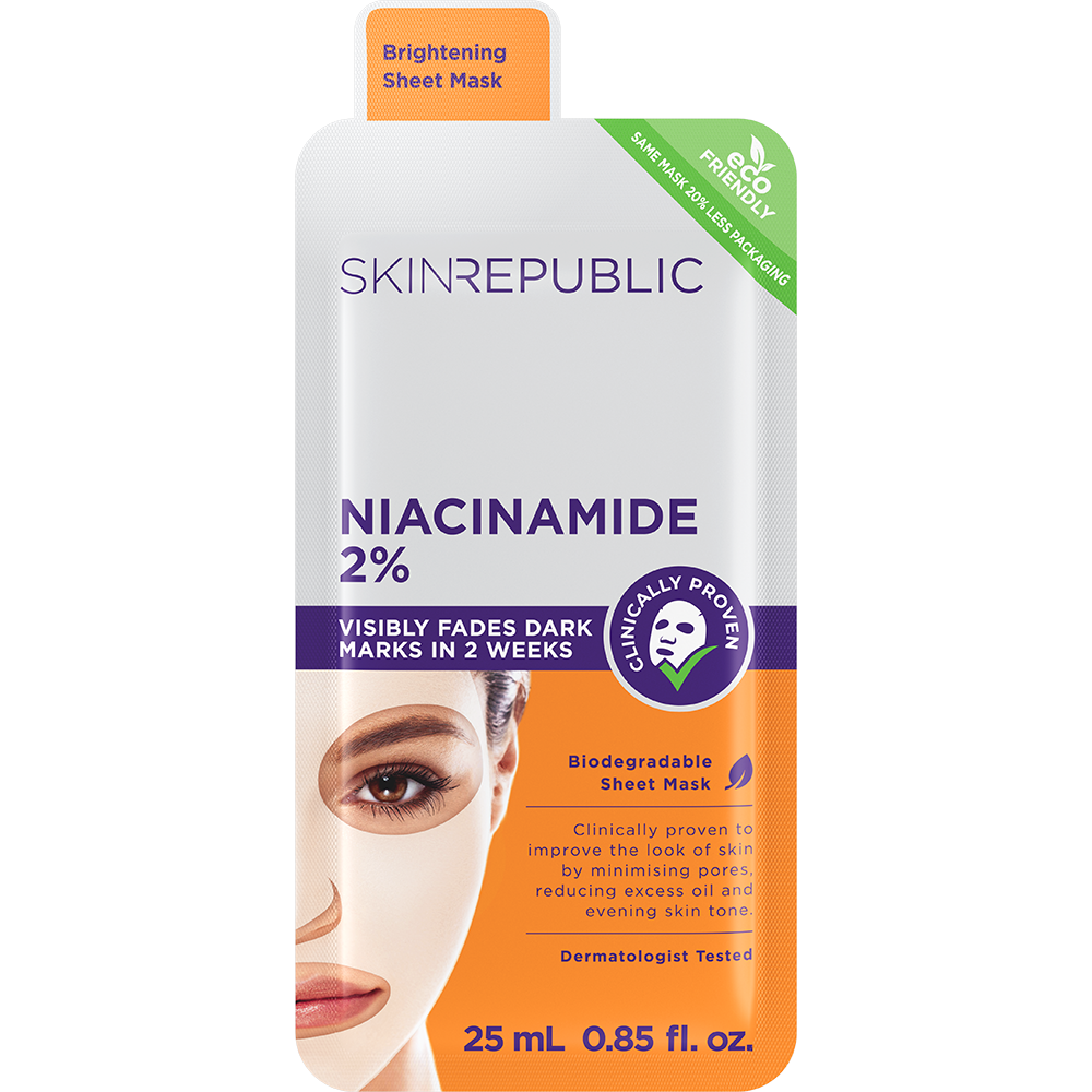 Niacinamide Infusion Biodegradable Sheet Mask | Skin Republic - Skin ...