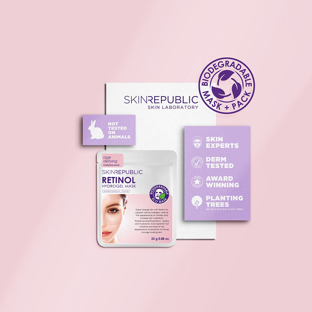 Retinol Hydrogel Face Mask | Anti-Ageing Face Mask | Skin Republic ...